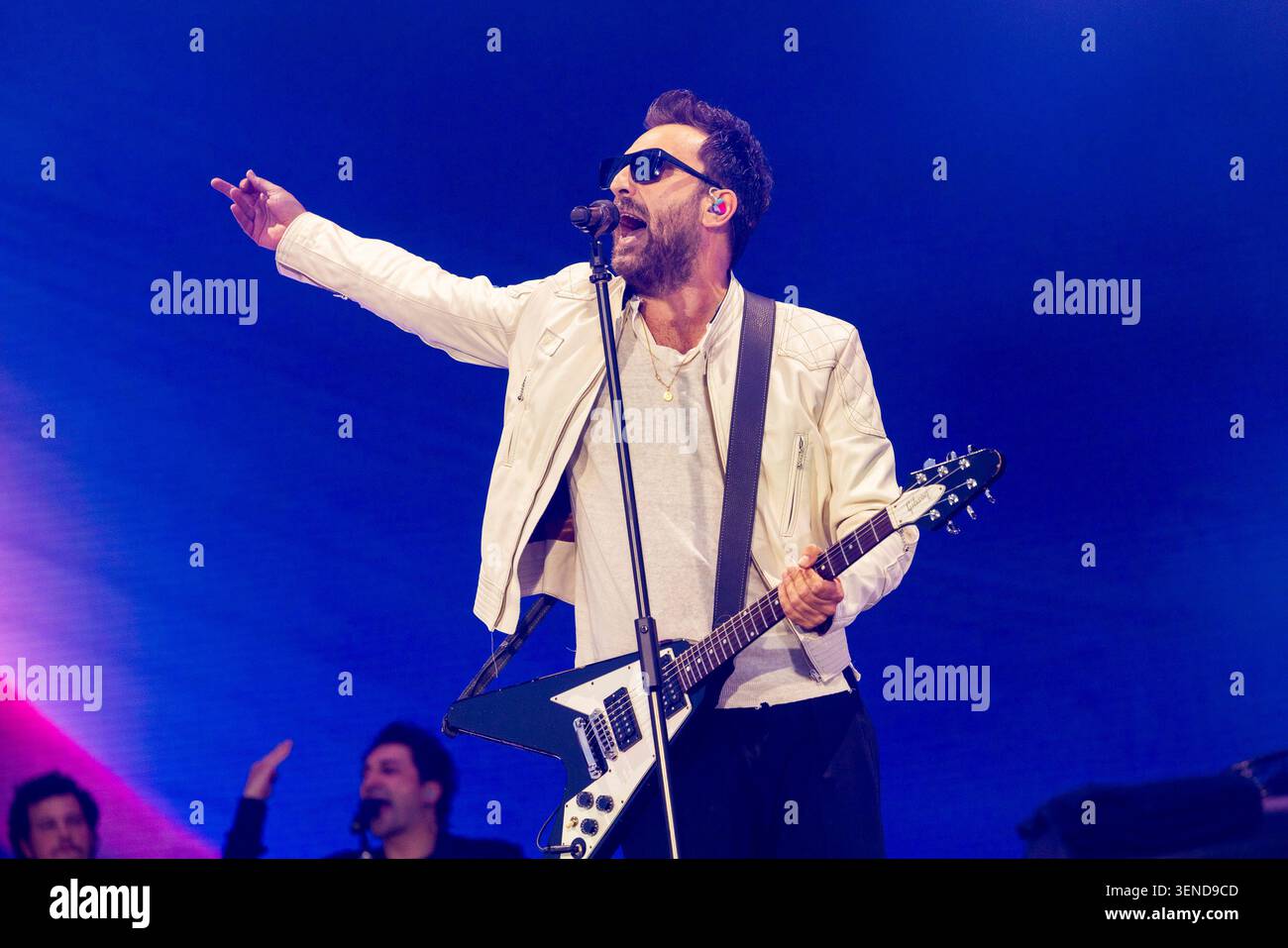 Cesare Cremonini performs live at Ippodromo La Maura in Milan, Italy ...