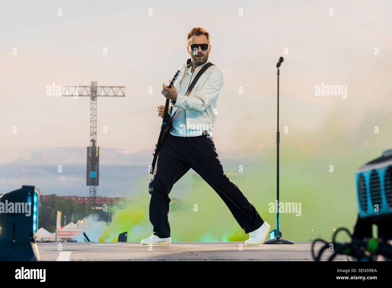 Cesare Cremonini performs live at Ippodromo La Maura in Milan, Italy ...