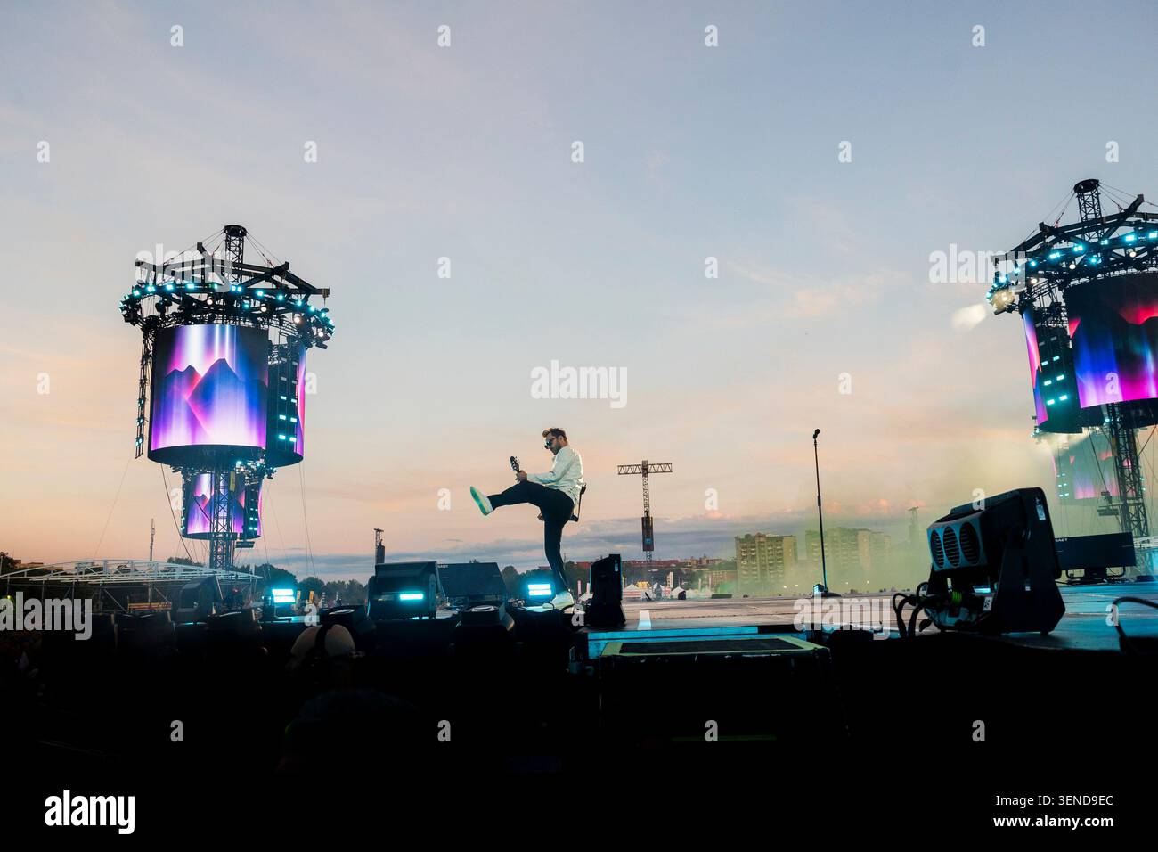 Cesare Cremonini performs live at Ippodromo La Maura in Milan, Italy ...