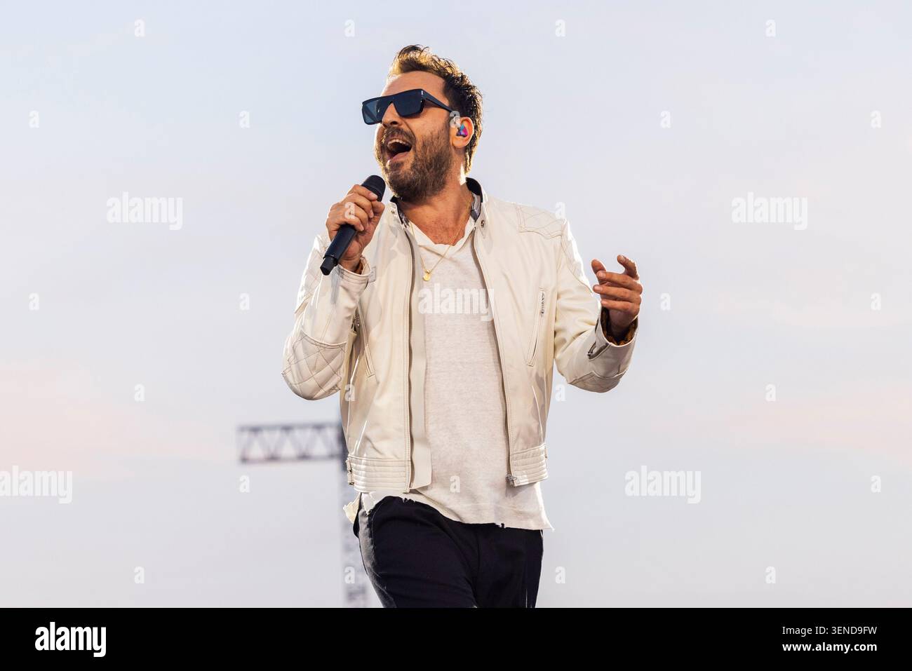 Cesare Cremonini performs live at Ippodromo La Maura in Milan, Italy ...