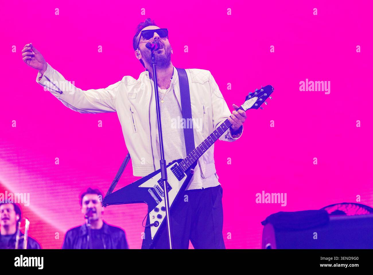 Cesare Cremonini performs live at Ippodromo La Maura in Milan, Italy ...