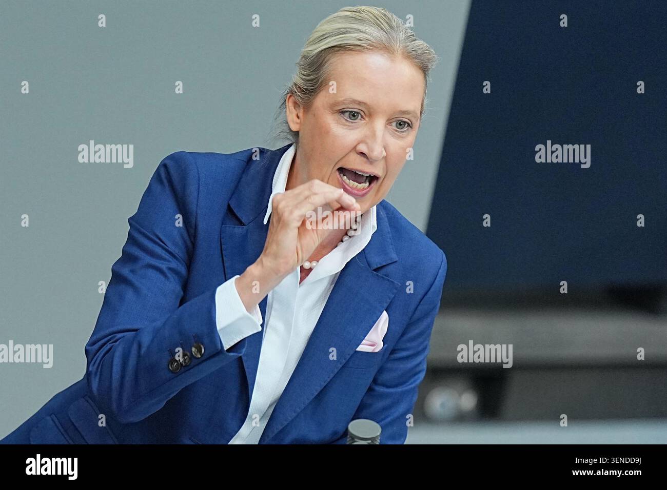 11 June 2026, Berlin: Alice Weidel, federal leader and parliamentary ...