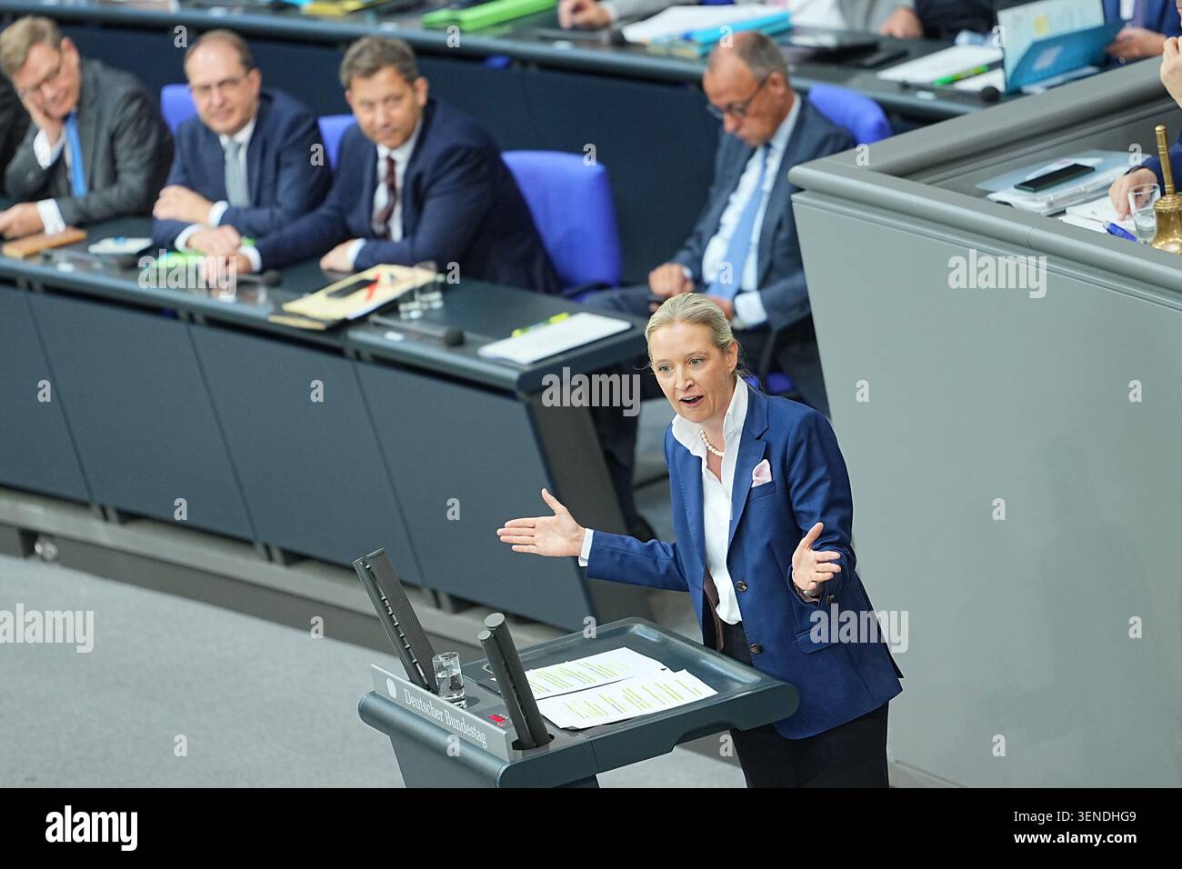 11 June 2026, Berlin: Alice Weidel, federal leader and parliamentary ...