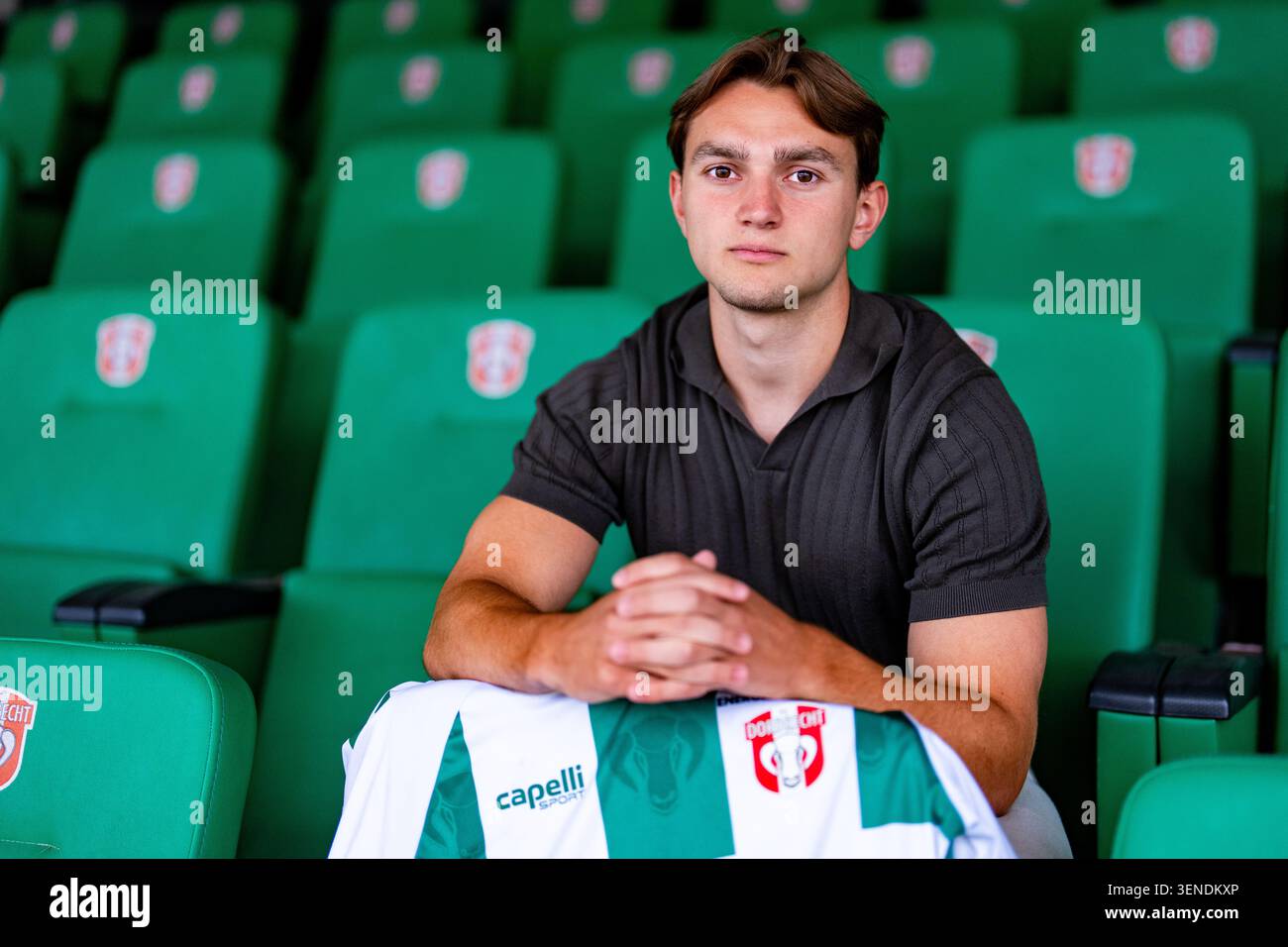 Dordrecht - Lucas Gardenier of FC Dordrecht during the portrait and ...