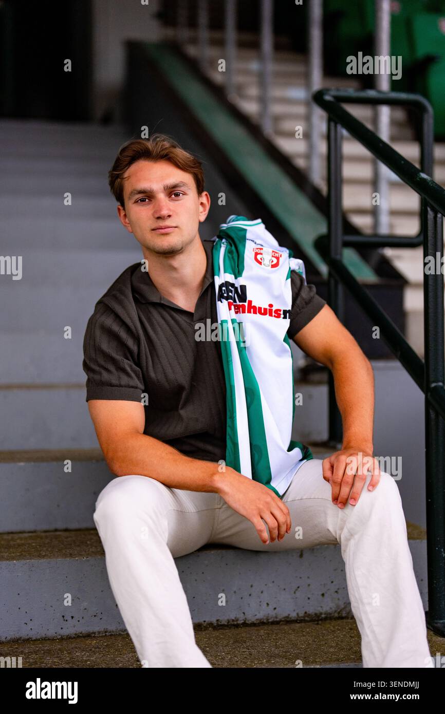 Dordrecht - Lucas Gardenier of FC Dordrecht during the portrait and ...
