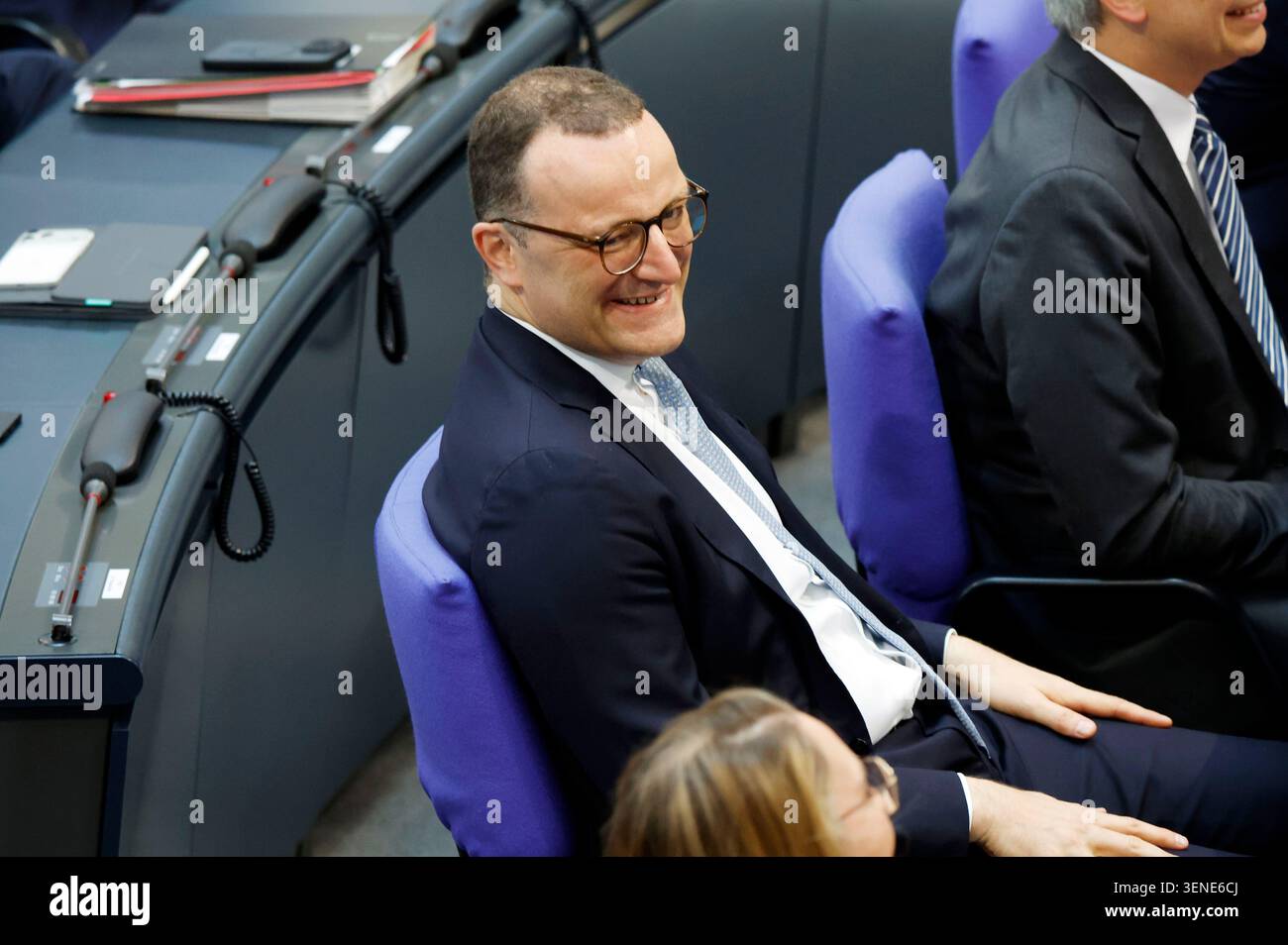Jens Spahn in the 83rd session of the 21st German Bundestag in the ...
