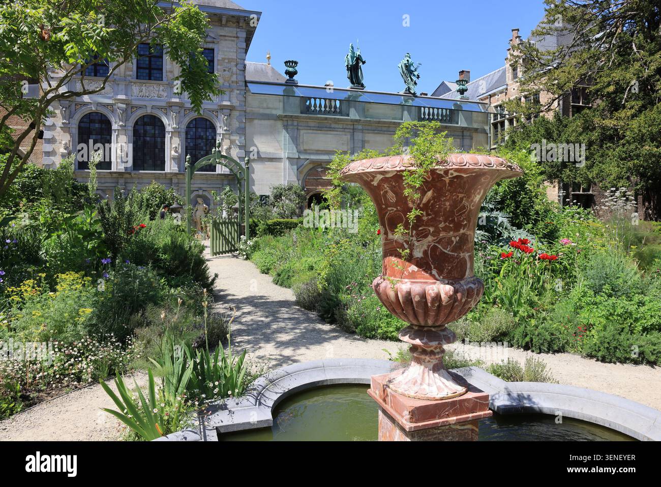 The garden at Rubenhuis, the artist Ruben's house. With more than 2200 ...