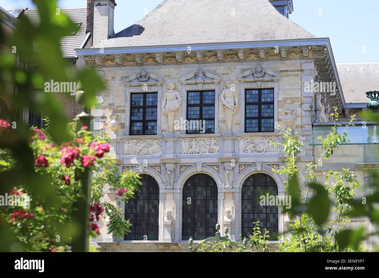 The garden at Rubenhuis, the artist Ruben's house. With more than 2200 ...