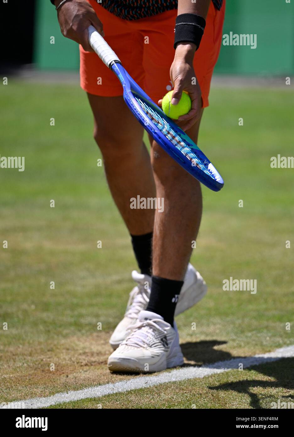 Rinky Hijikata (AUS) Aktion Aufschlag Feature Tennis Herren BOSS Open ...