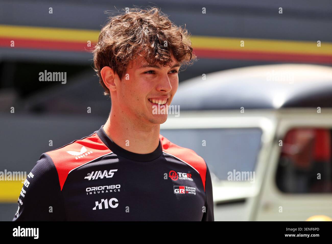 Barcelona, Spain. 11th June, 2026. Oliver Bearman (GBR) Haas F1 Team ...