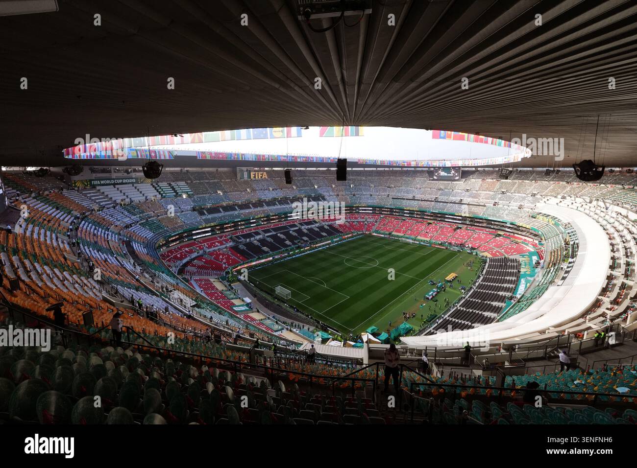 General view inside the stadium before the FIFA World Cup Group A match ...