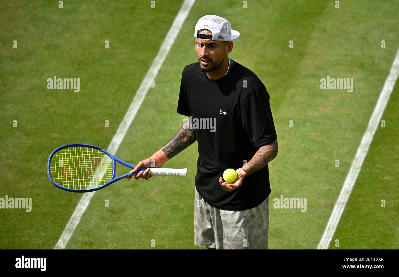Nick Kyrgios (AUS) Gestik Geste Tennis Herren BOSS Open ATP 250 ...