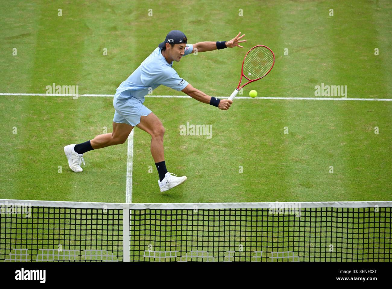 Sho Shimabukuro (JPN) Aktion Tennis Herren BOSS Open ATP 250 Stuttgart ...