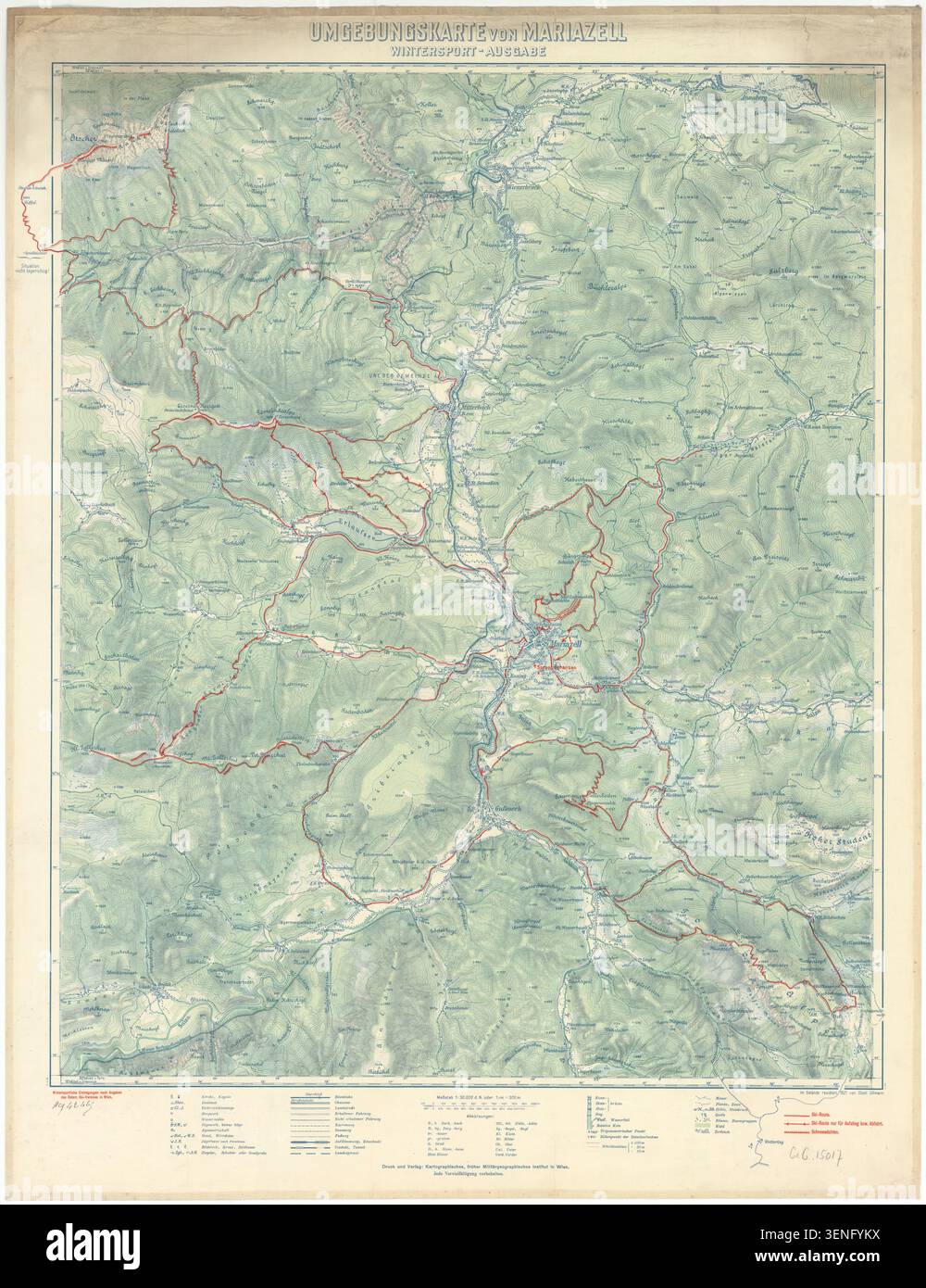 Austrian mountain recreation map hi-res stock photography and images ...