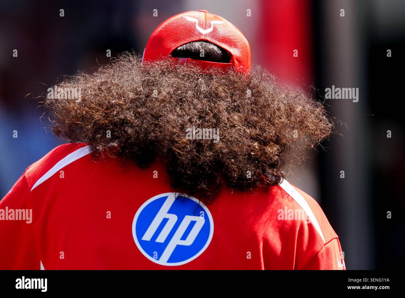 Ferrari driver Lewis Hamilton at the Circuit de Barcelona-Catalunya ...