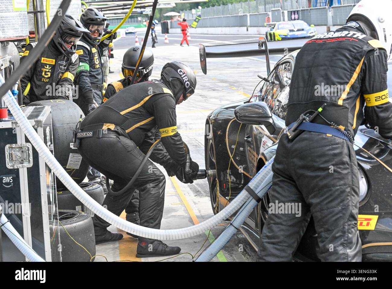 Monza, Italy. 31 May, 2026. A refuel of a porsche, during GT World ...