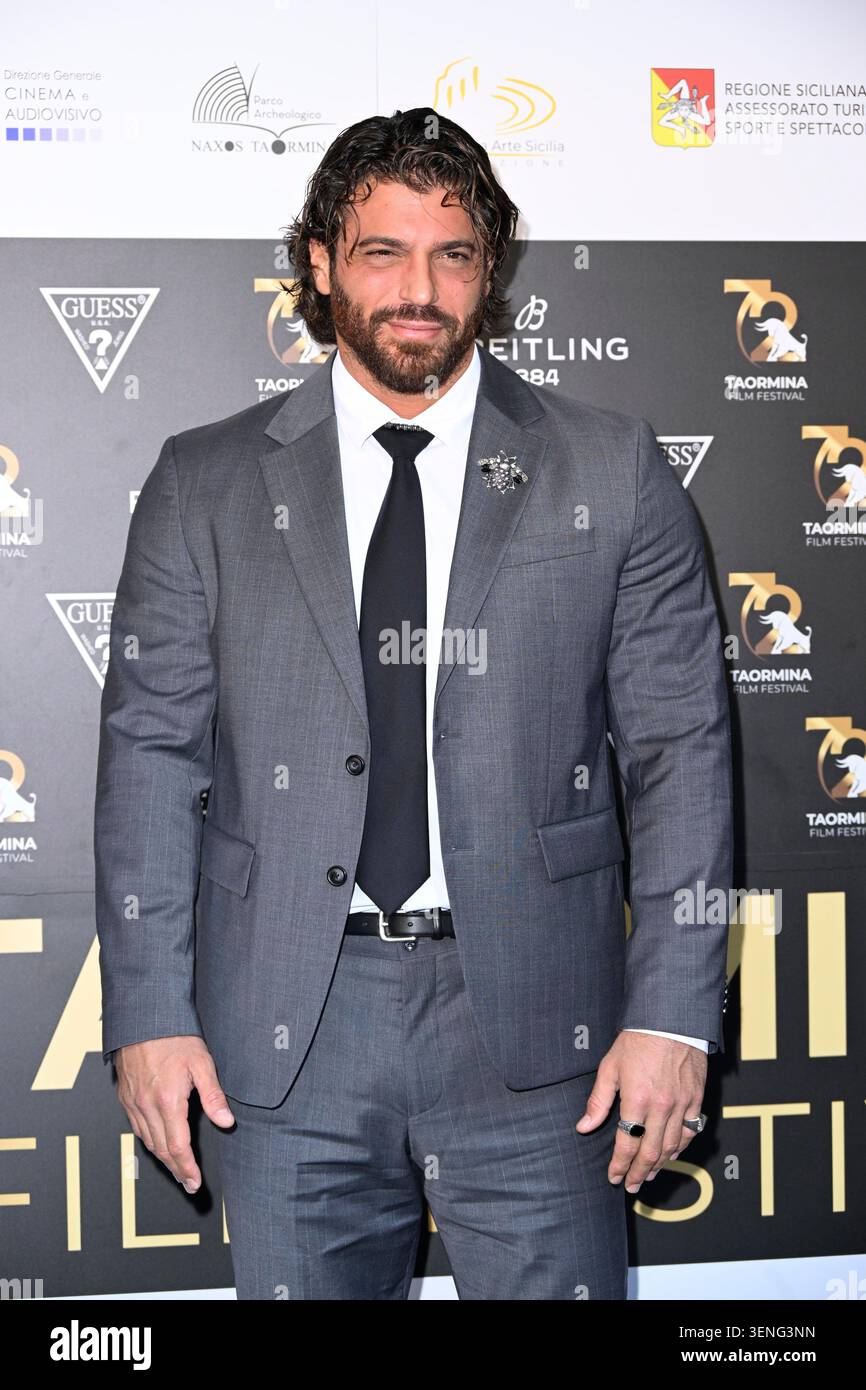 Can Yaman 72nd Taormina Film Festival Photocall Can Yaman Taormina ...