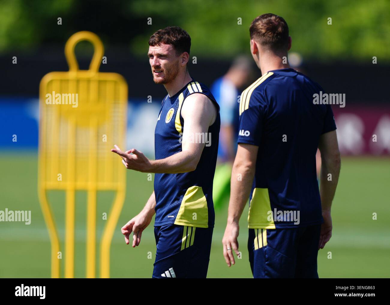 Scotland's Andrew Robertson during training at the Atrium Health ...