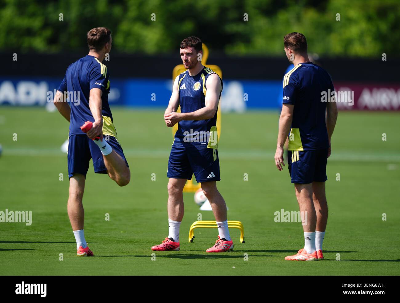 Scotland's Andrew Robertson during training at the Atrium Health ...
