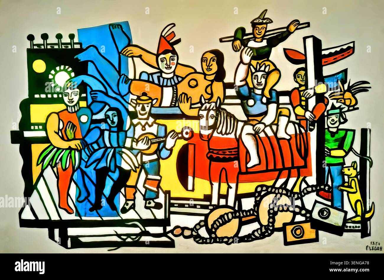 Fernand Léger, ESCENA DE CARNAVAL-EL GRAN DESFILE-CUBISMO FRANCES ...