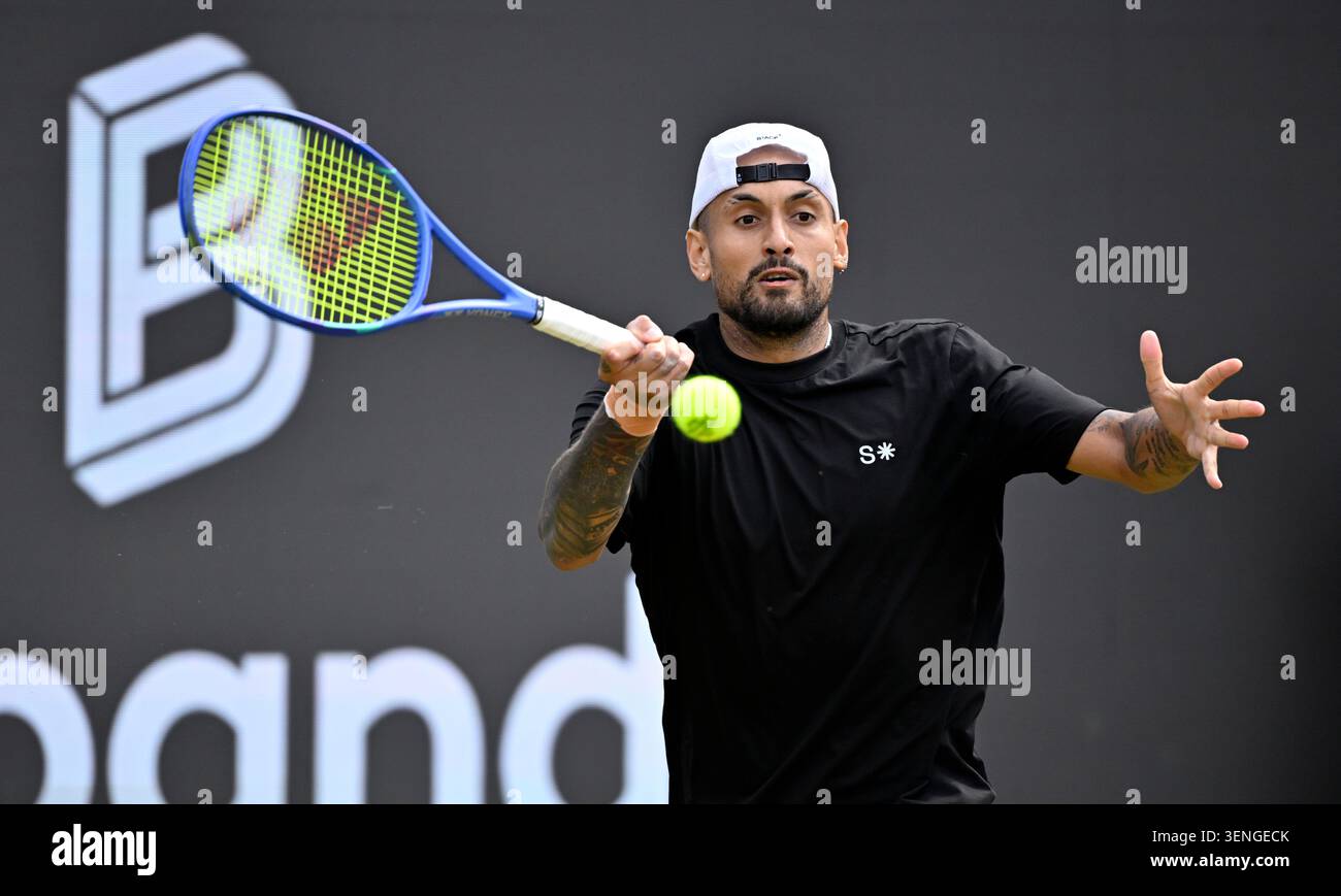 Nick Kyrgios (AUS) Aktion Tennis Herren BOSS Open ATP 250 Stuttgart ...