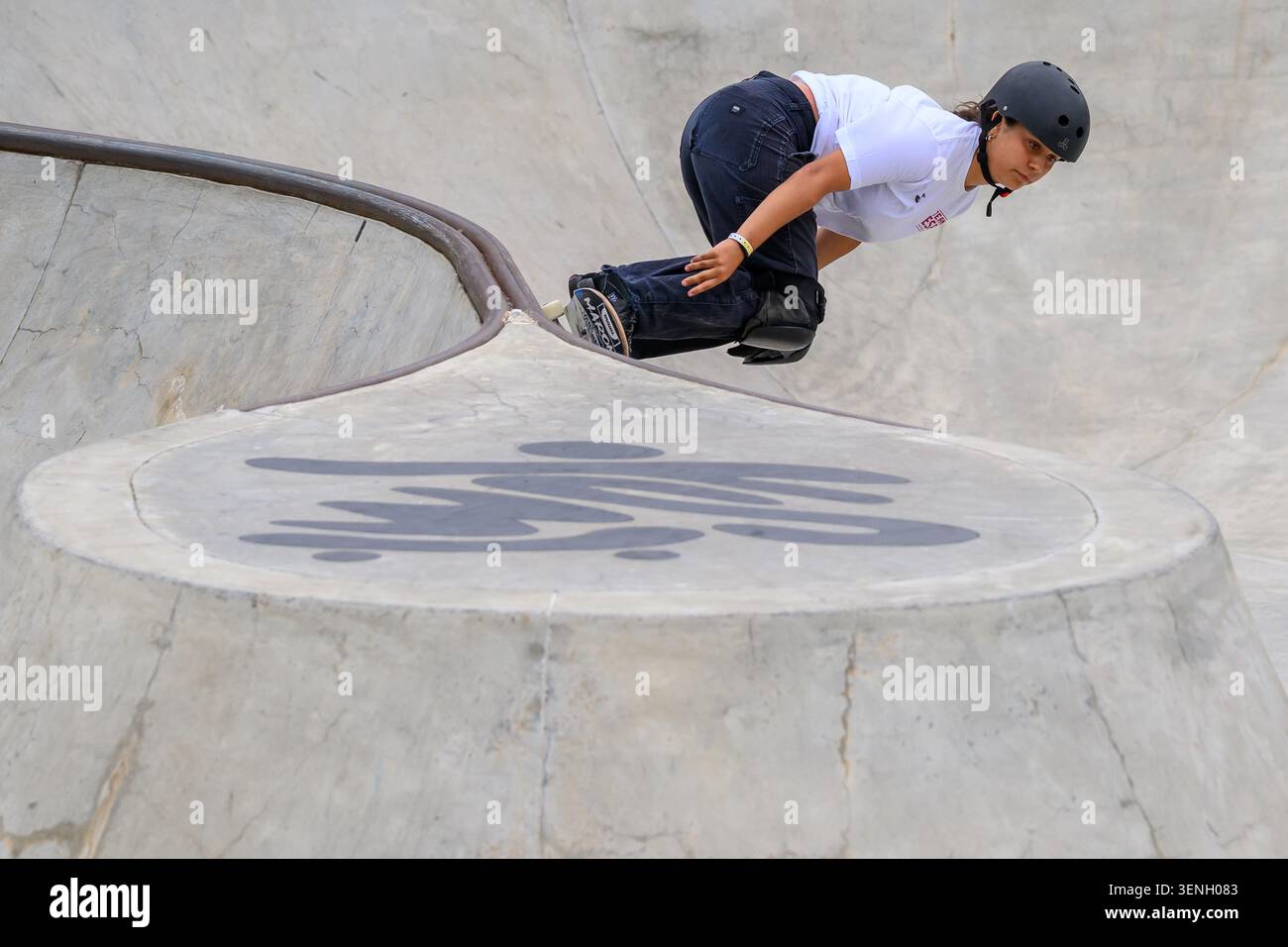 Julia Benedetti of Spain practices during a training session of the ...