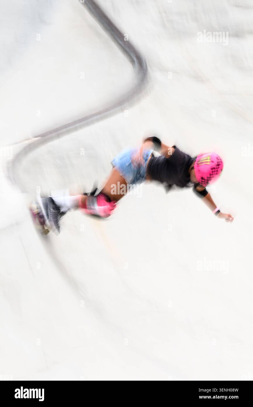 Arisa Trew of Australia practices during a training session of the ...