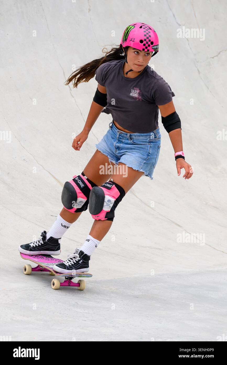 Arisa Trew of Australia practices during a training session of the ...