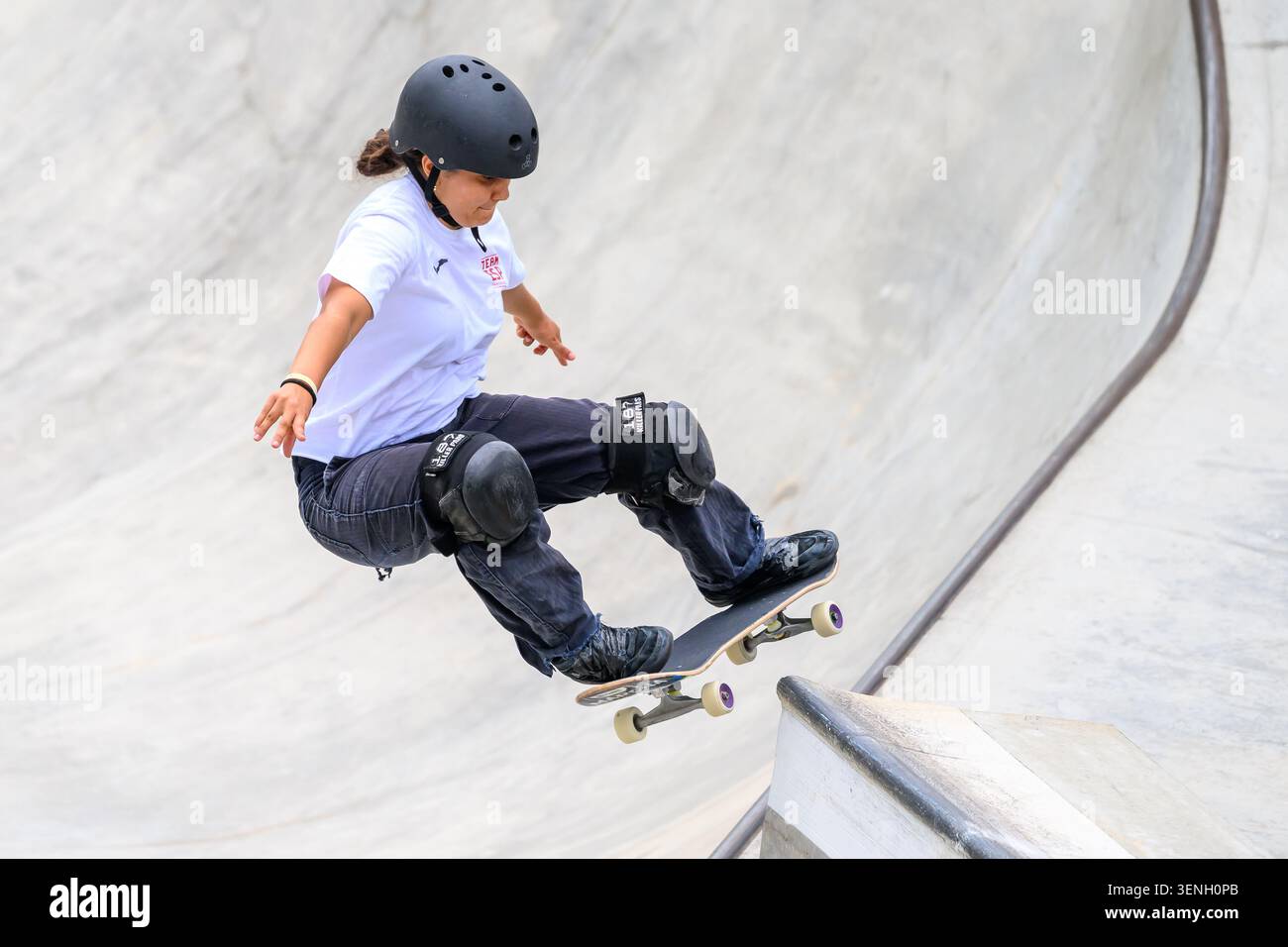 Julia Benedetti of Spain practices during a training session of the ...