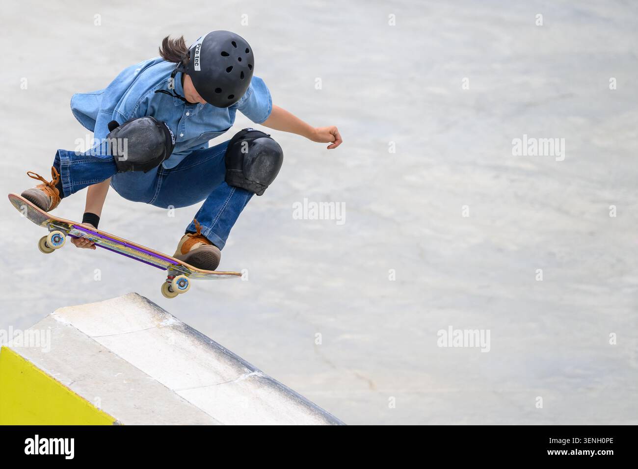 Mizuho Hasegawa of Japan practices during a training session of the ...