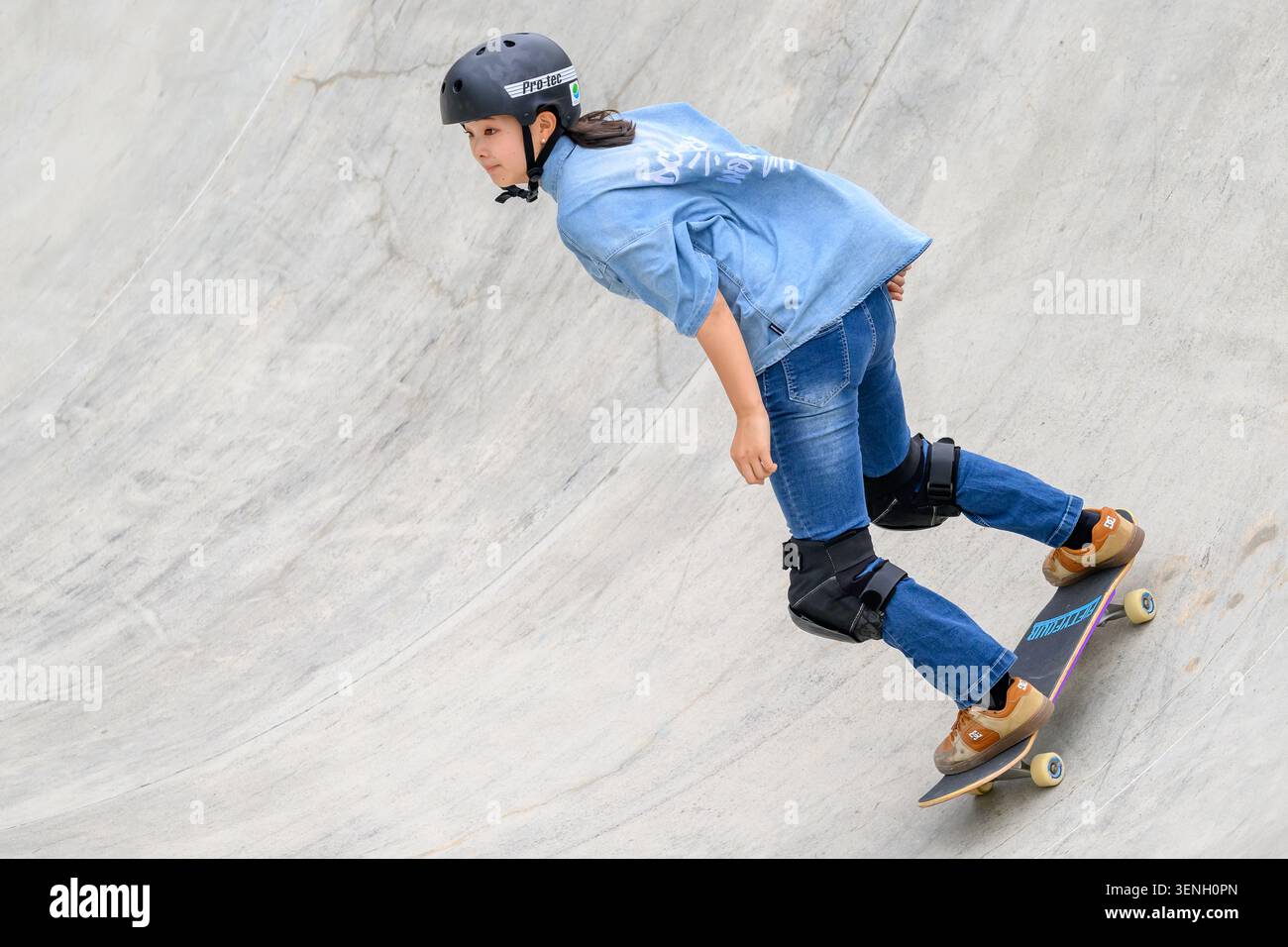 Mizuho Hasegawa of Japan practices during a training session of the ...