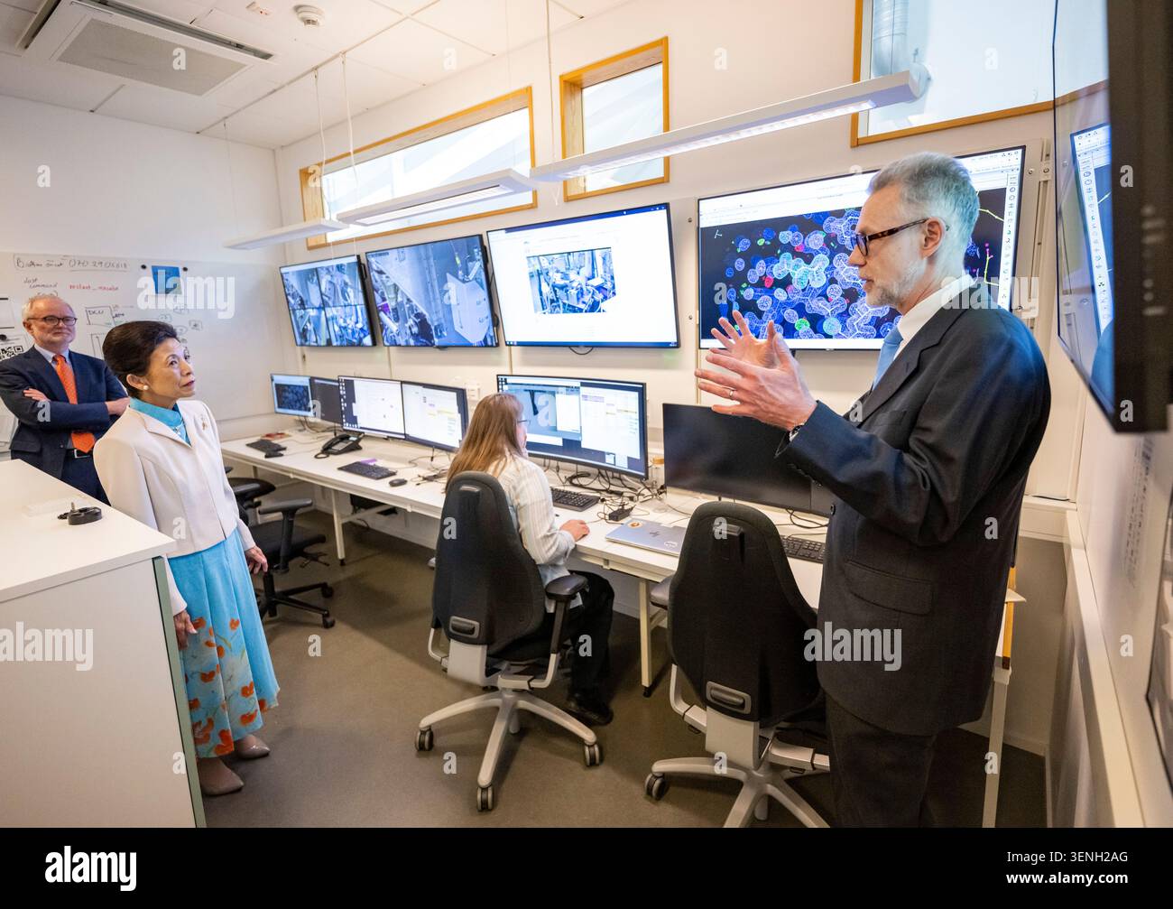 LUND 2026-06-11Princess Takamado of Japan is shown an experiment by ...