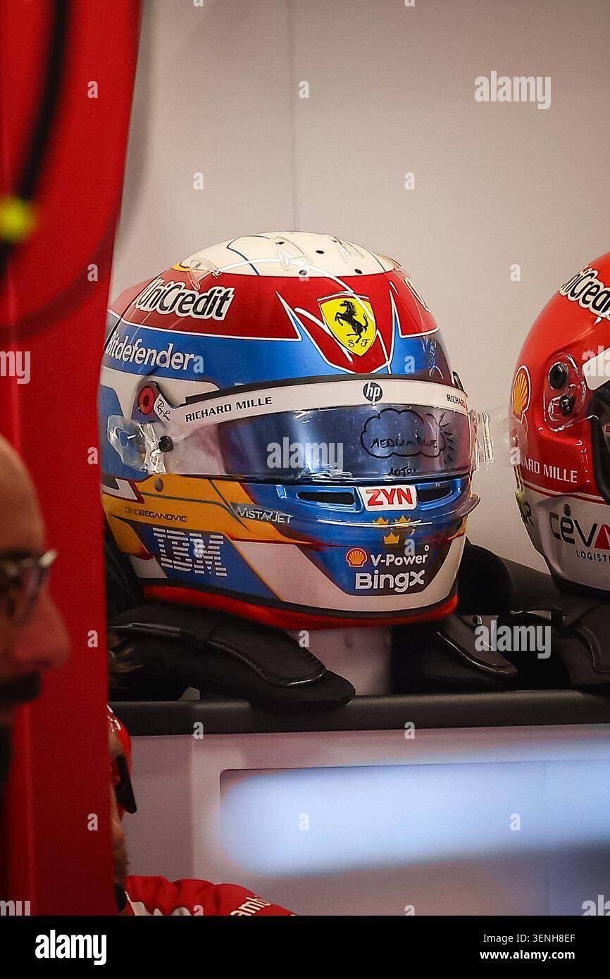 IPA85583729 - Dino Beganovic's helmet, during the Spanish Grand Prix ...