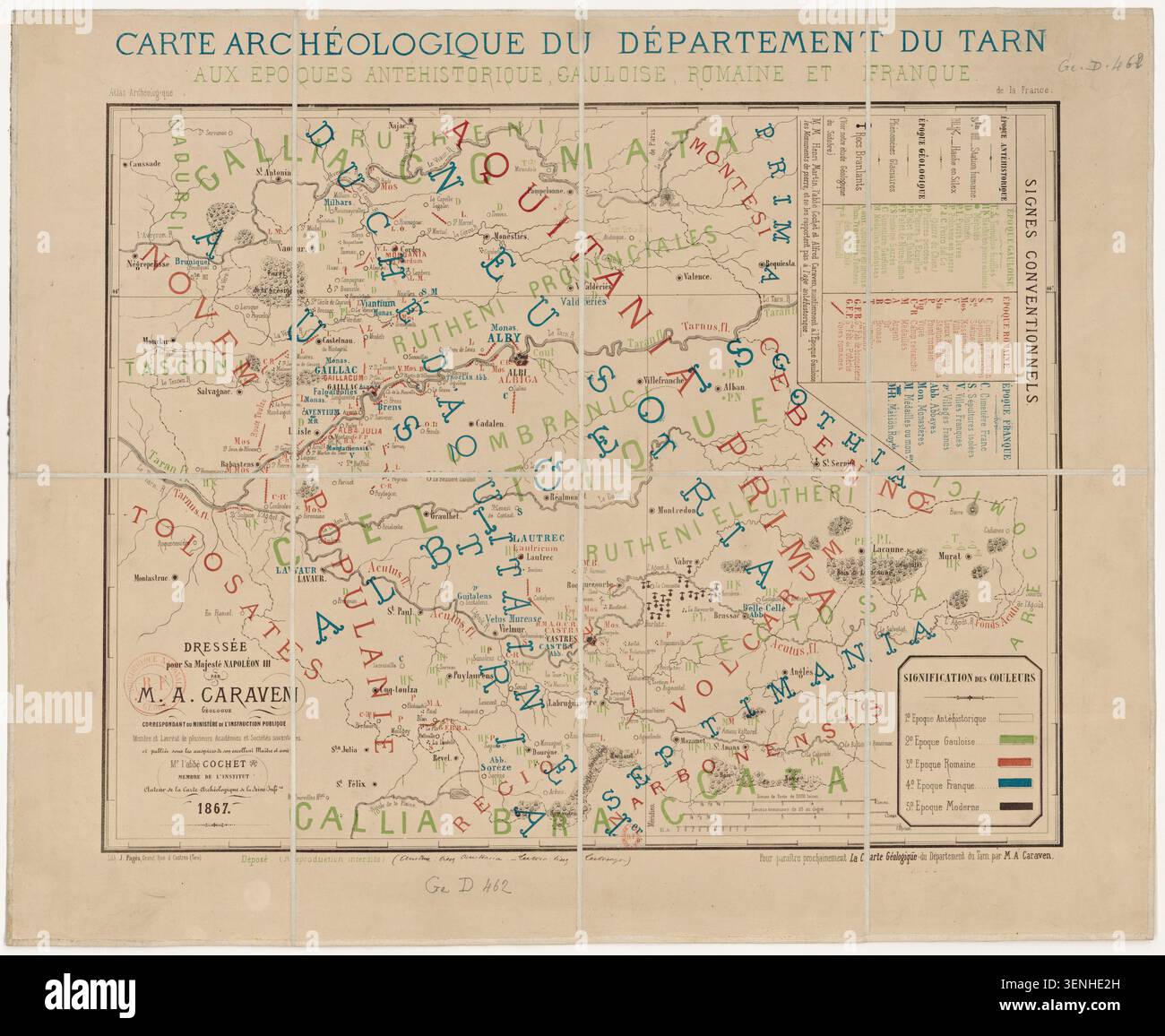 French prehistoric site map hi-res stock photography and images - Alamy