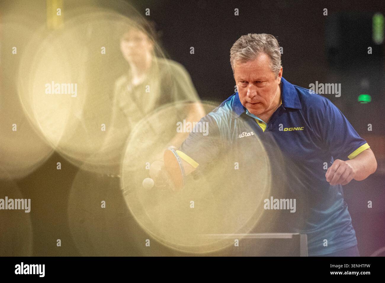 Swedish Olympic table tennis champion Jan-Ove Waldner took part in ...
