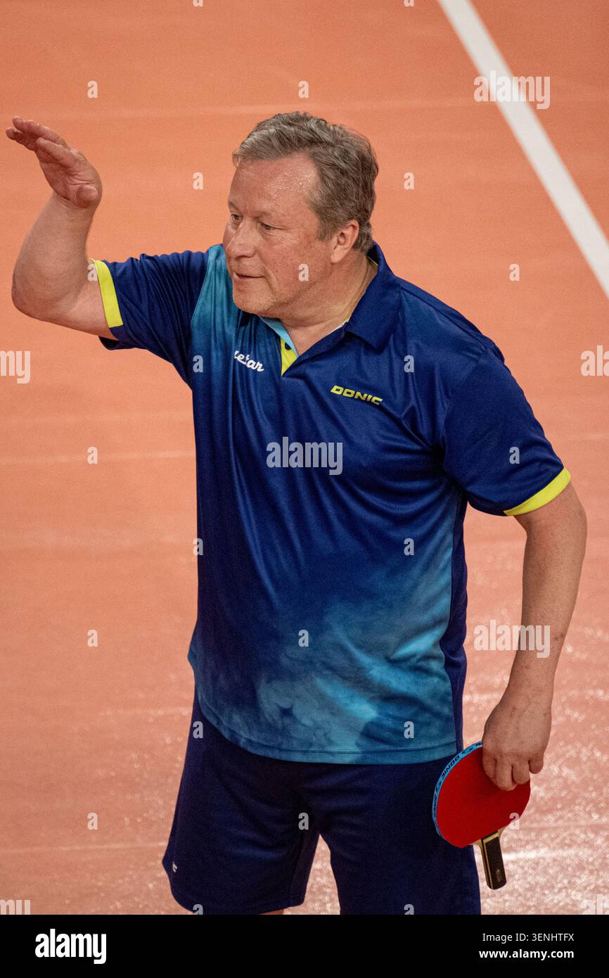 Swedish Olympic table tennis champion Jan-Ove Waldner took part in ...