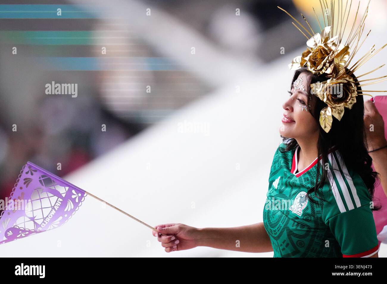 IPA85586238 - Supporter, fan of Mexico ahead of the FIFA World Cup 2026 ...