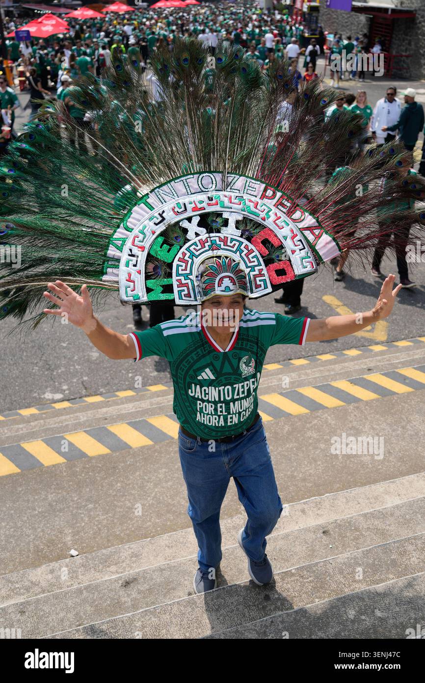 IPA85586235 - Supporter, fan of Mexico ahead of the FIFA World Cup 2026 ...