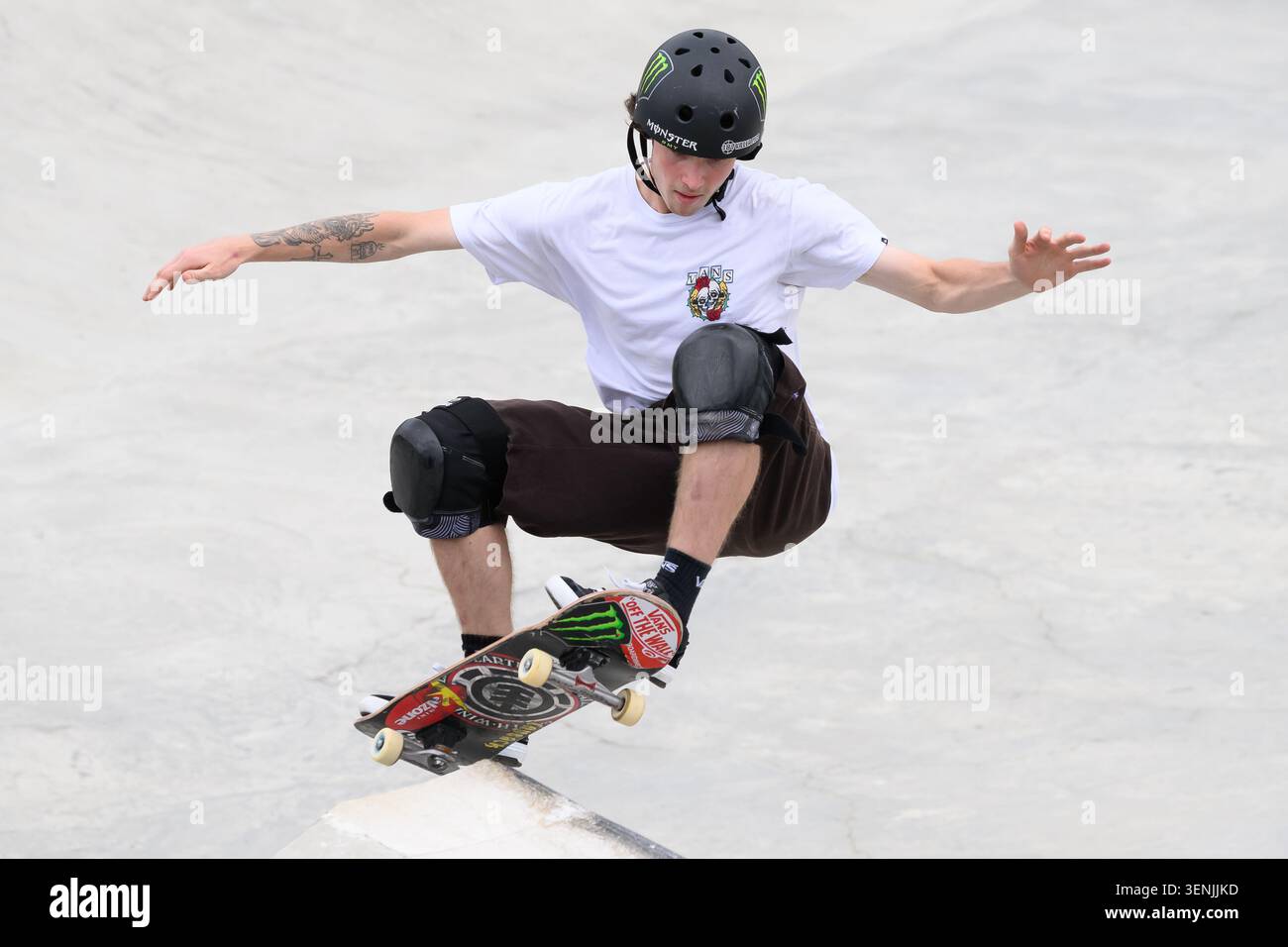Kalani Staricoff of Brazil practices during a training session of the ...