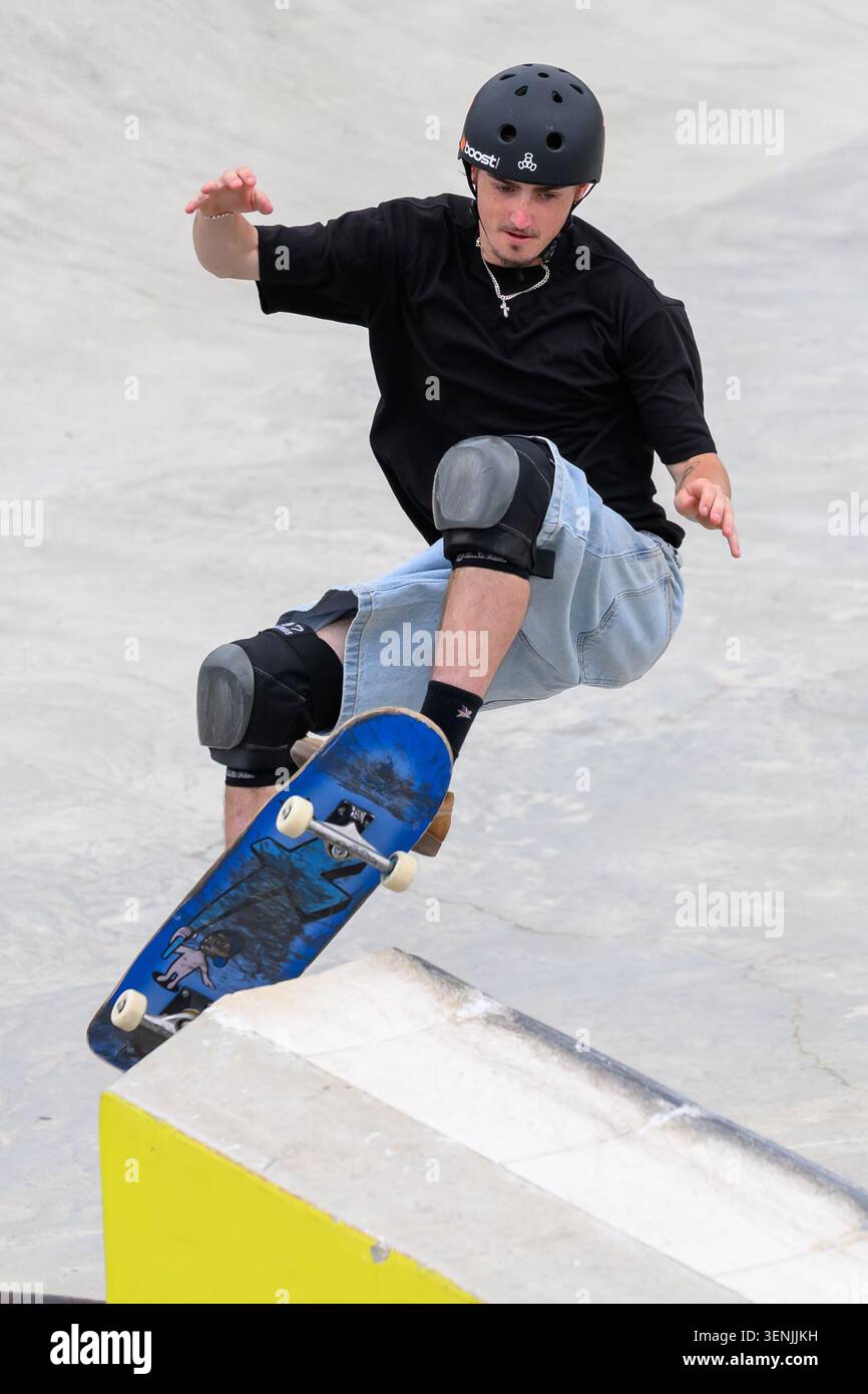 Keefer Wilson of Australia practices during a training session of the ...