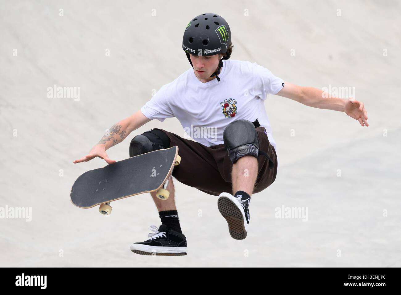 Kalani Staricoff of Brazil practices during a training session of the ...
