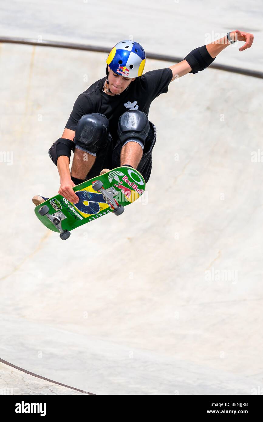 Gui Khury of Brazil practices during a training session of the men's ...