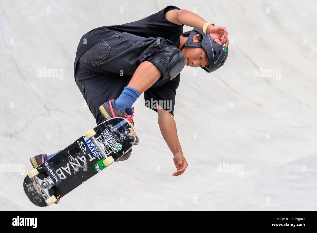 Yuro Nagahara of Japan practices during a training session of the men's ...