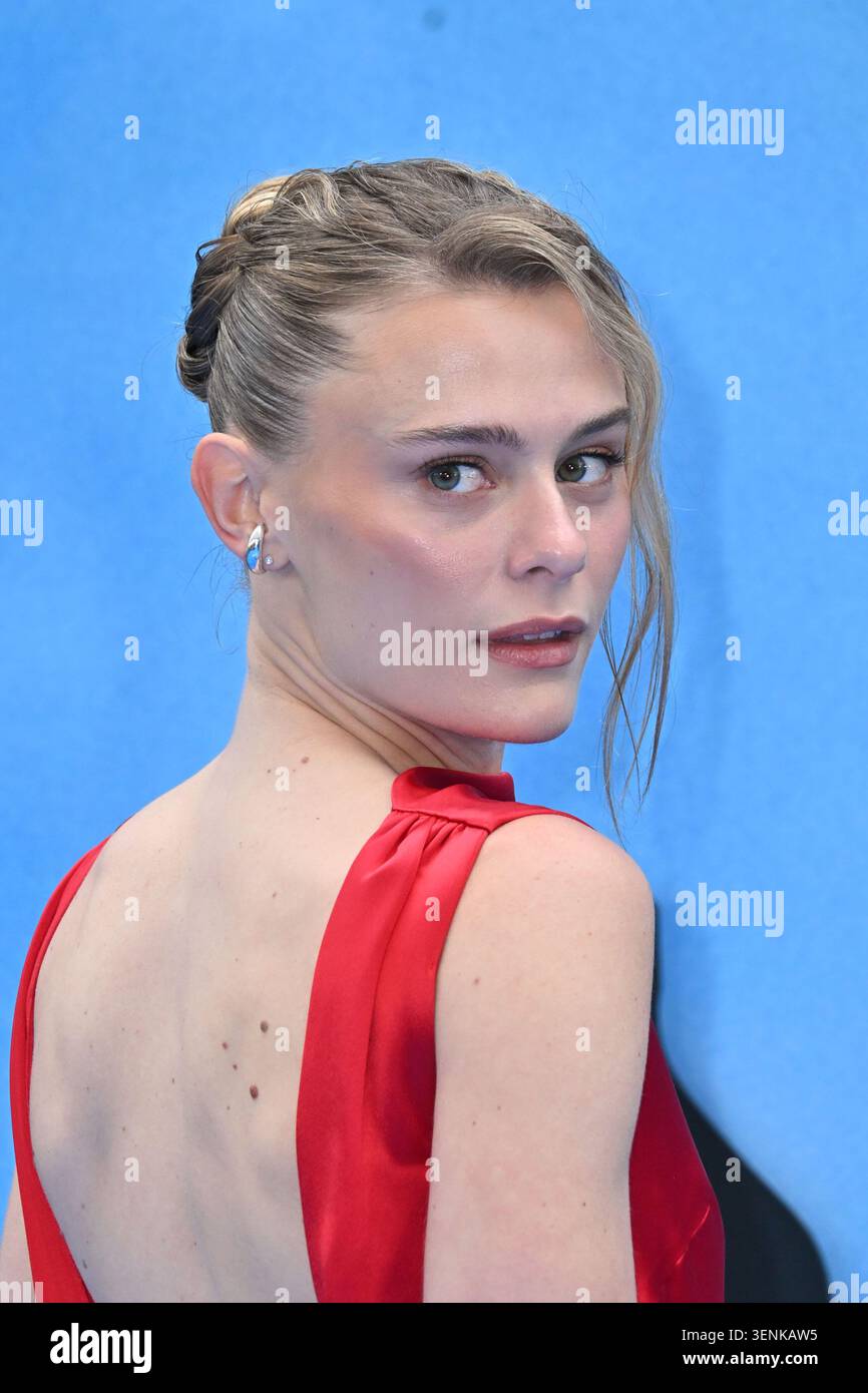 Louisa Binder walks the red carpet.Credit: Nils Jorgensen/Alamy Live ...