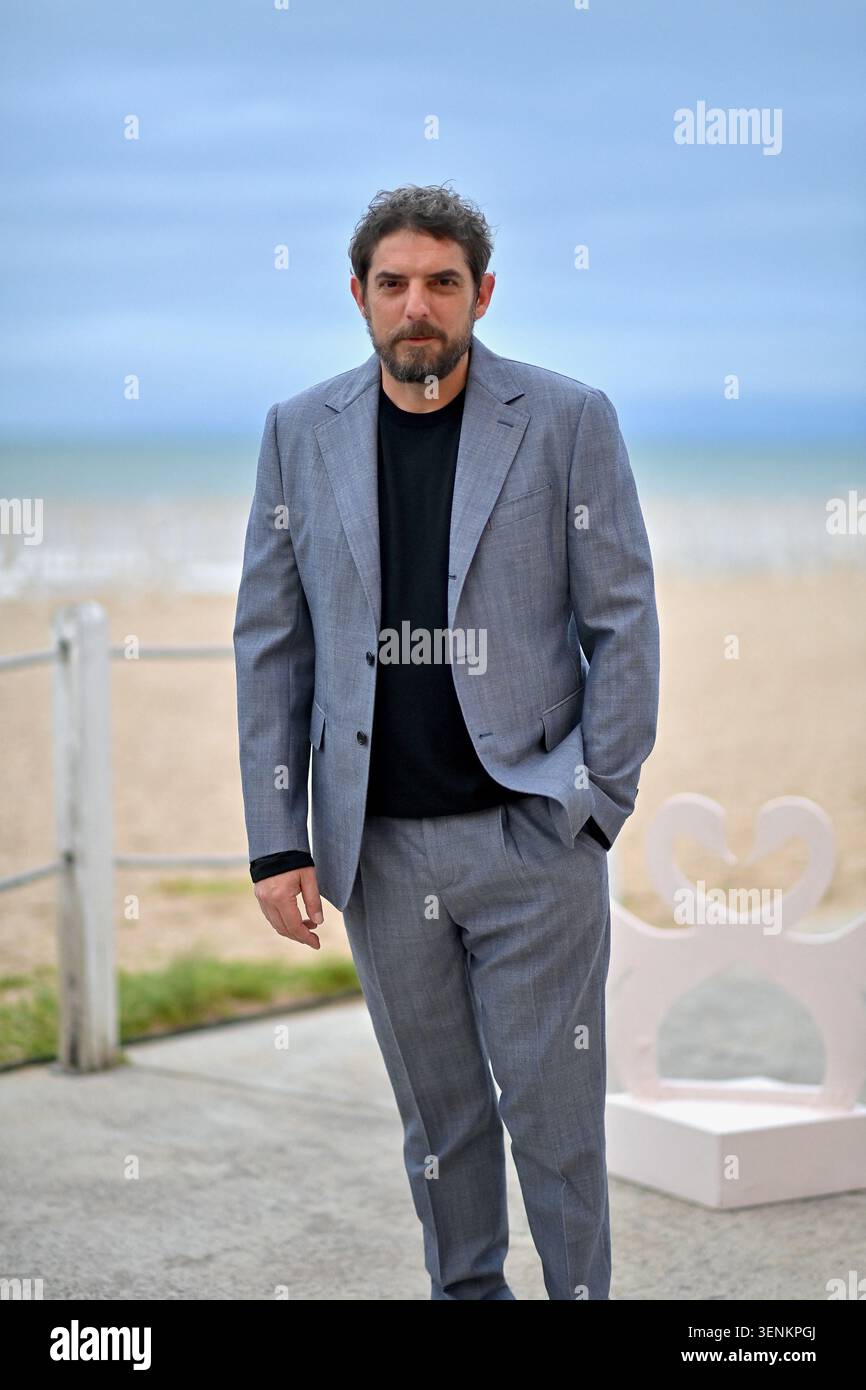 Damien Bonnard attends the Jury photocall during Day Two of the 40th ...
