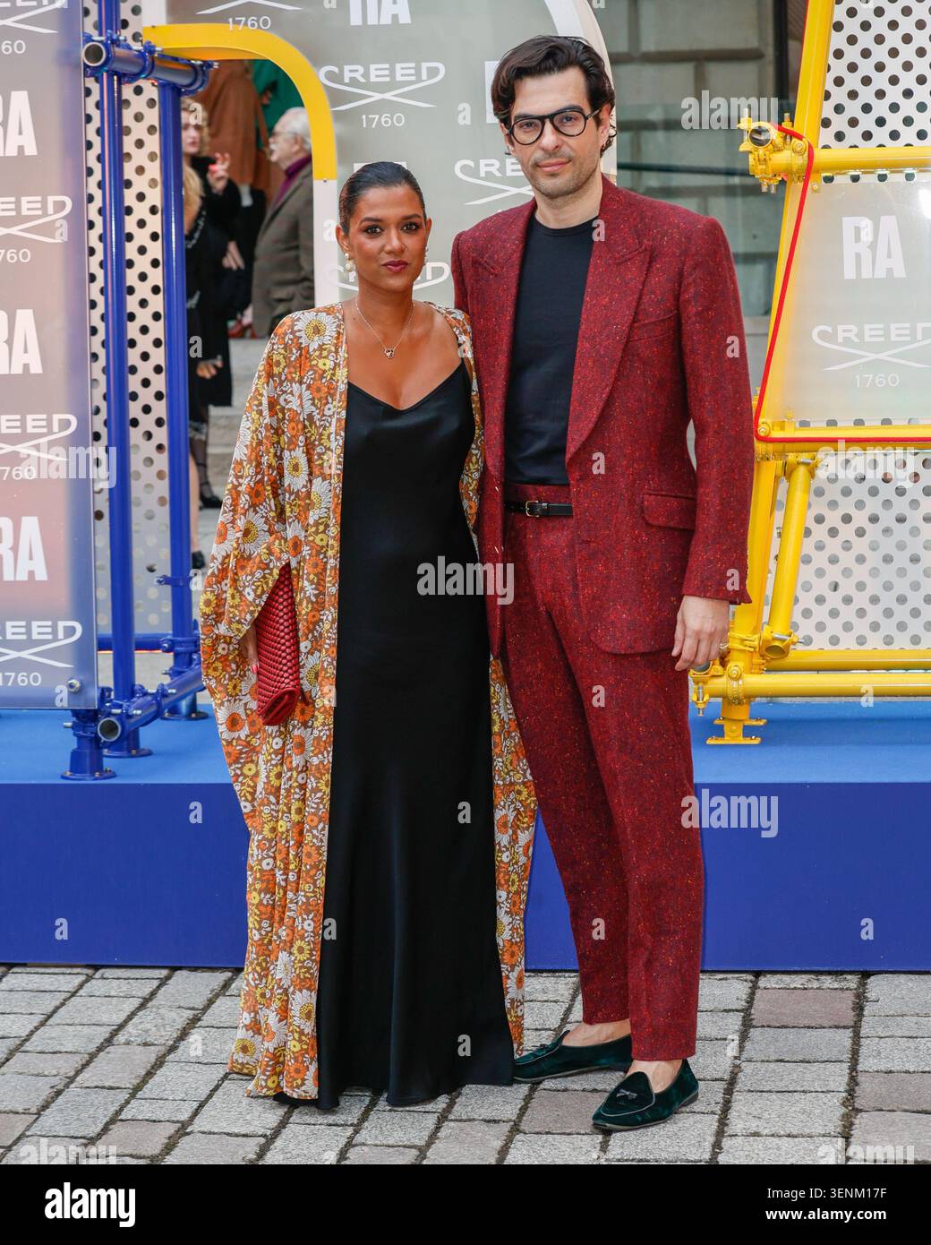 Sabina Emrit Harper and Dimitrios Tsivrikos attend the Royal Academy of ...