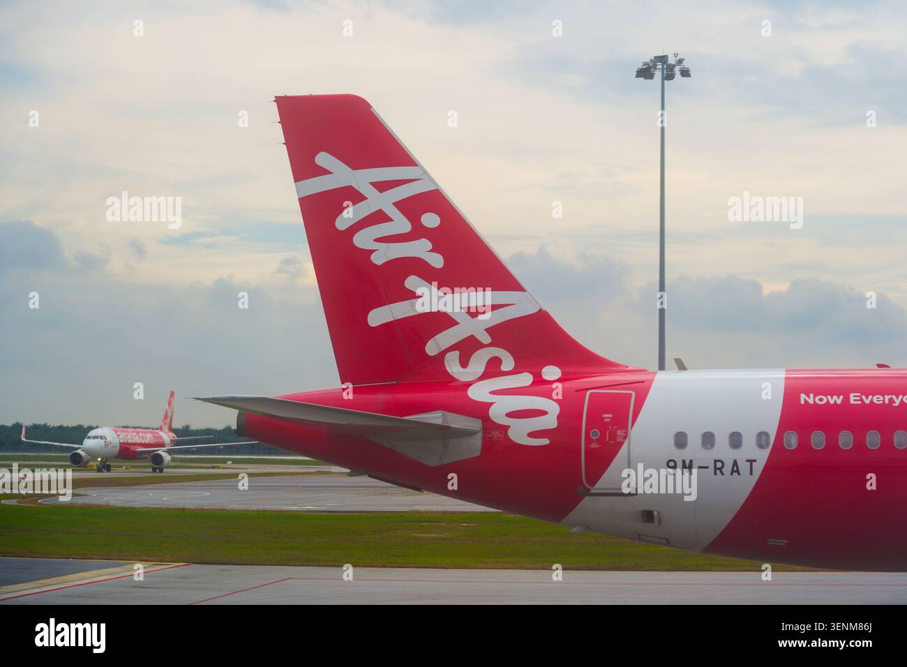 AirAsia Airbus A320 passenger. Suvarnabhumi airport, Malaysia, Kuala ...