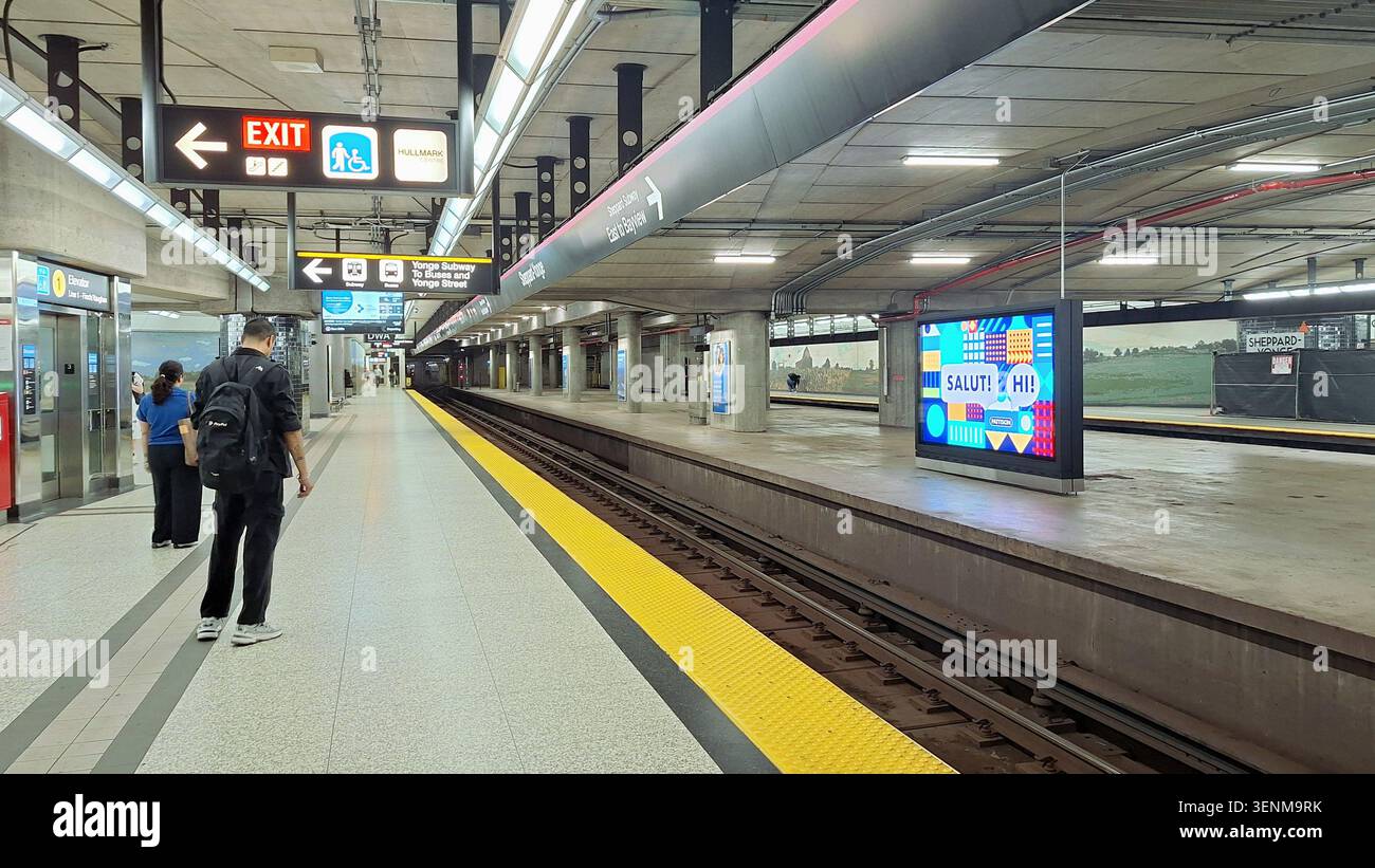 Toronto, ON, Canada - June 11, 2026 - A modern underground subway ...