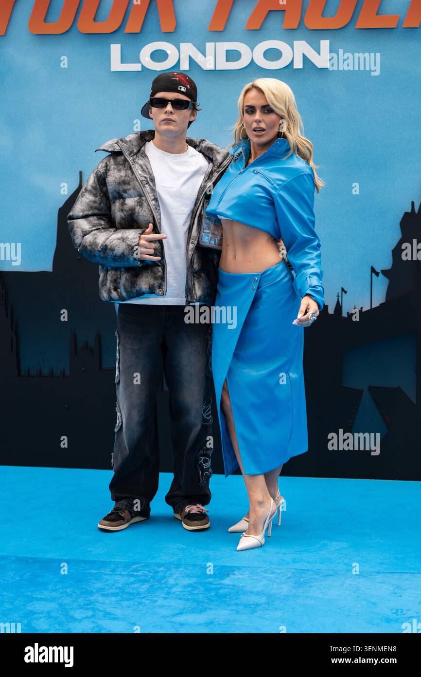Zacapo and Tallia Storm attend the "Your Fault: London" UK Premiere at ...