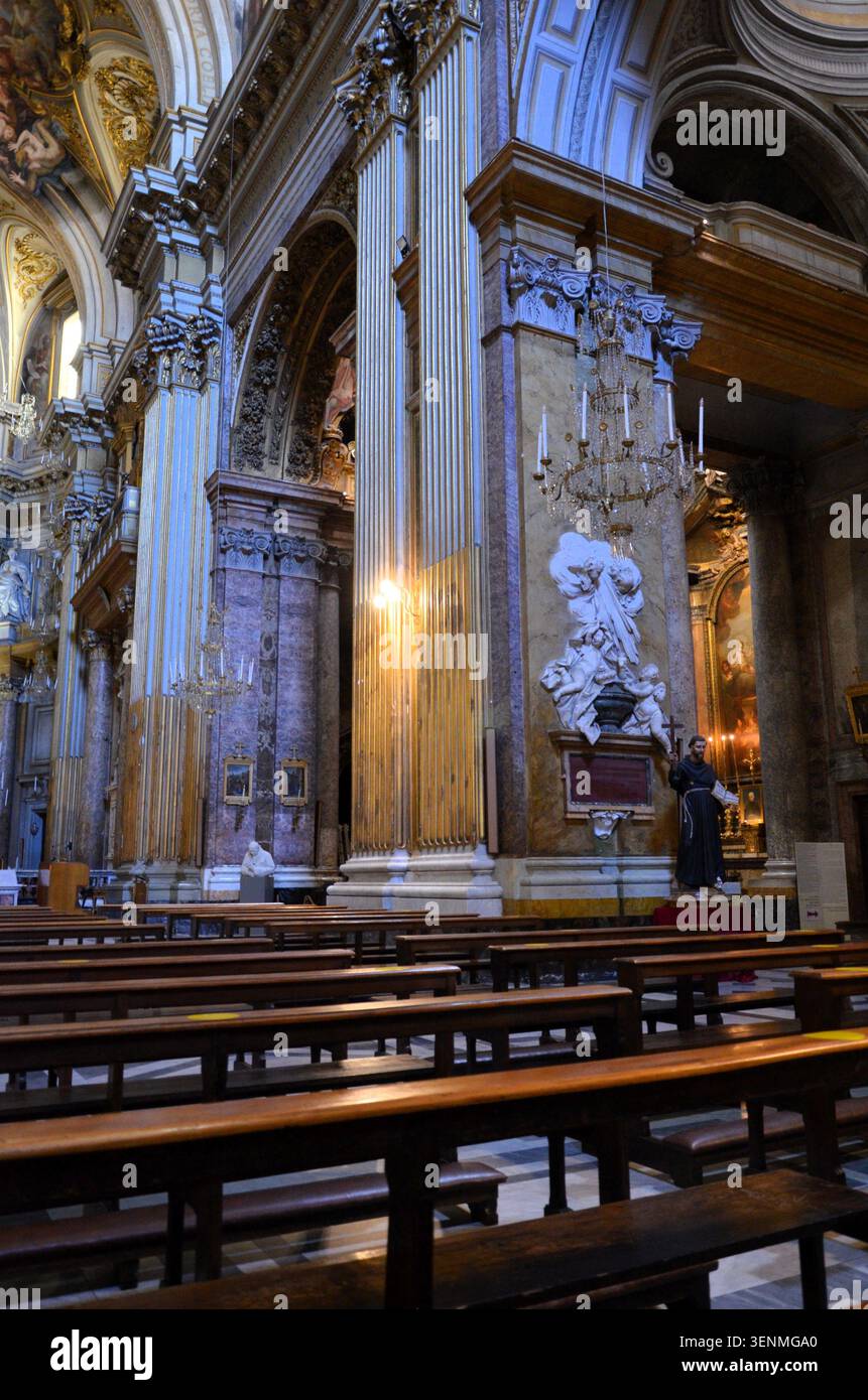 Rome, Italy 09.05.2020: interior of the Basilica of the Holy Twelve ...